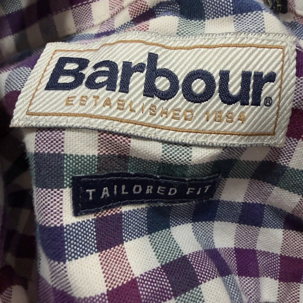 Barbour | Shirts | Barbour Button Down Shirt Mens L Multi Gingham ...